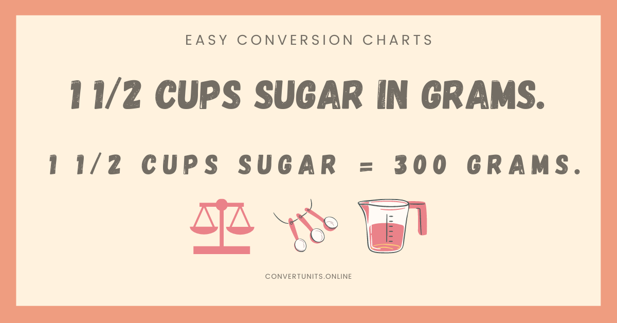 1 1 2 Cups Sugar In Grams Online Unit Converter
