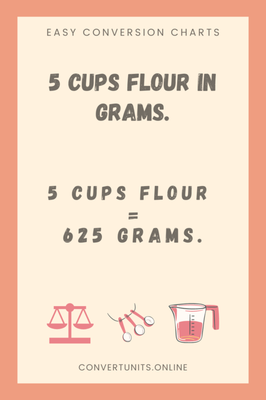 5 Cups Flour To Grams Online Unit Converter