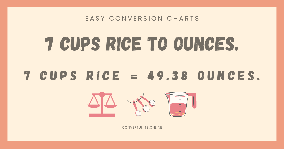 7 Cups Rice To Oz - Online Unit Converter
